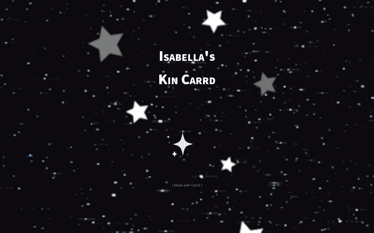 Isabella's Kin Carrd